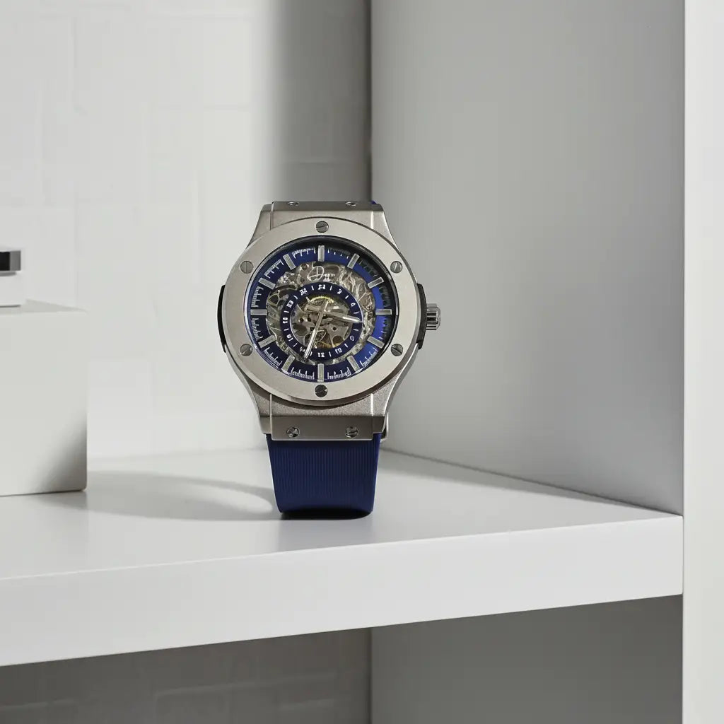 Skeleton Automatic Watch: Discover See-Through Dial & Mechanics Inside ...